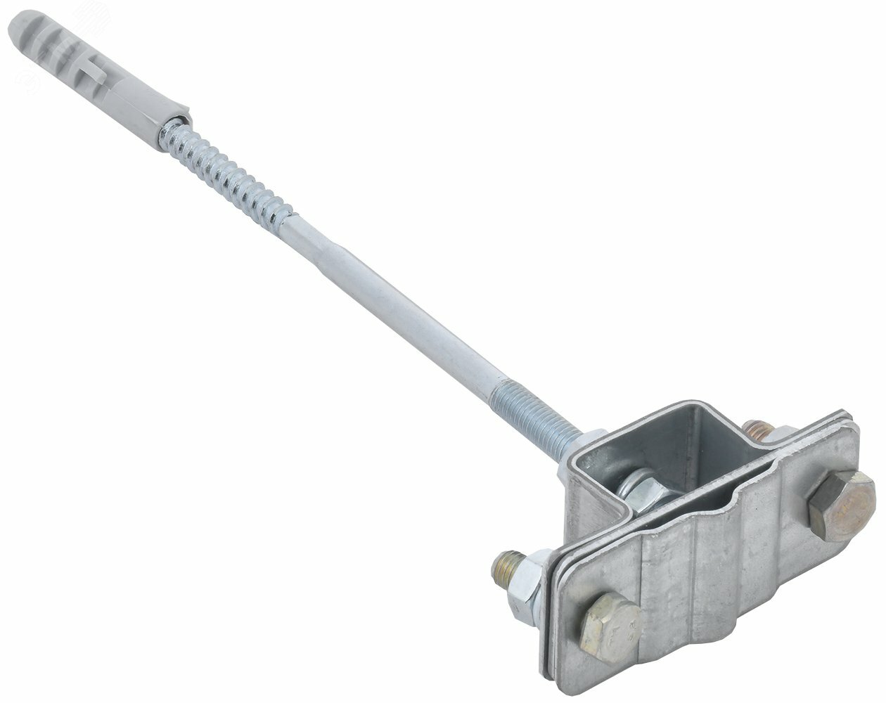 Держатель IEK полоса, пруток, 25-40 мм, 6-10 мм, для бетонного фасада, оцинкованная сталь