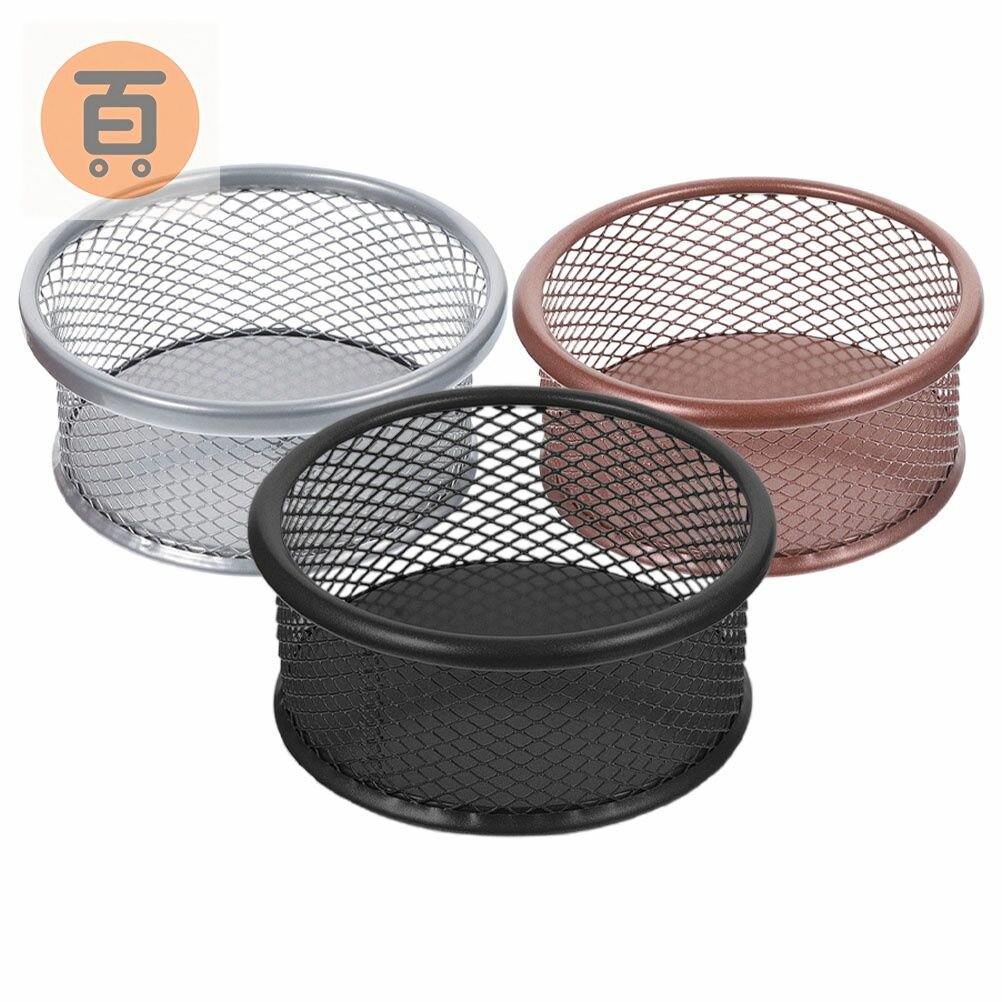 Стильный Держатель Для Скрепок, Черный, 3 Штуки