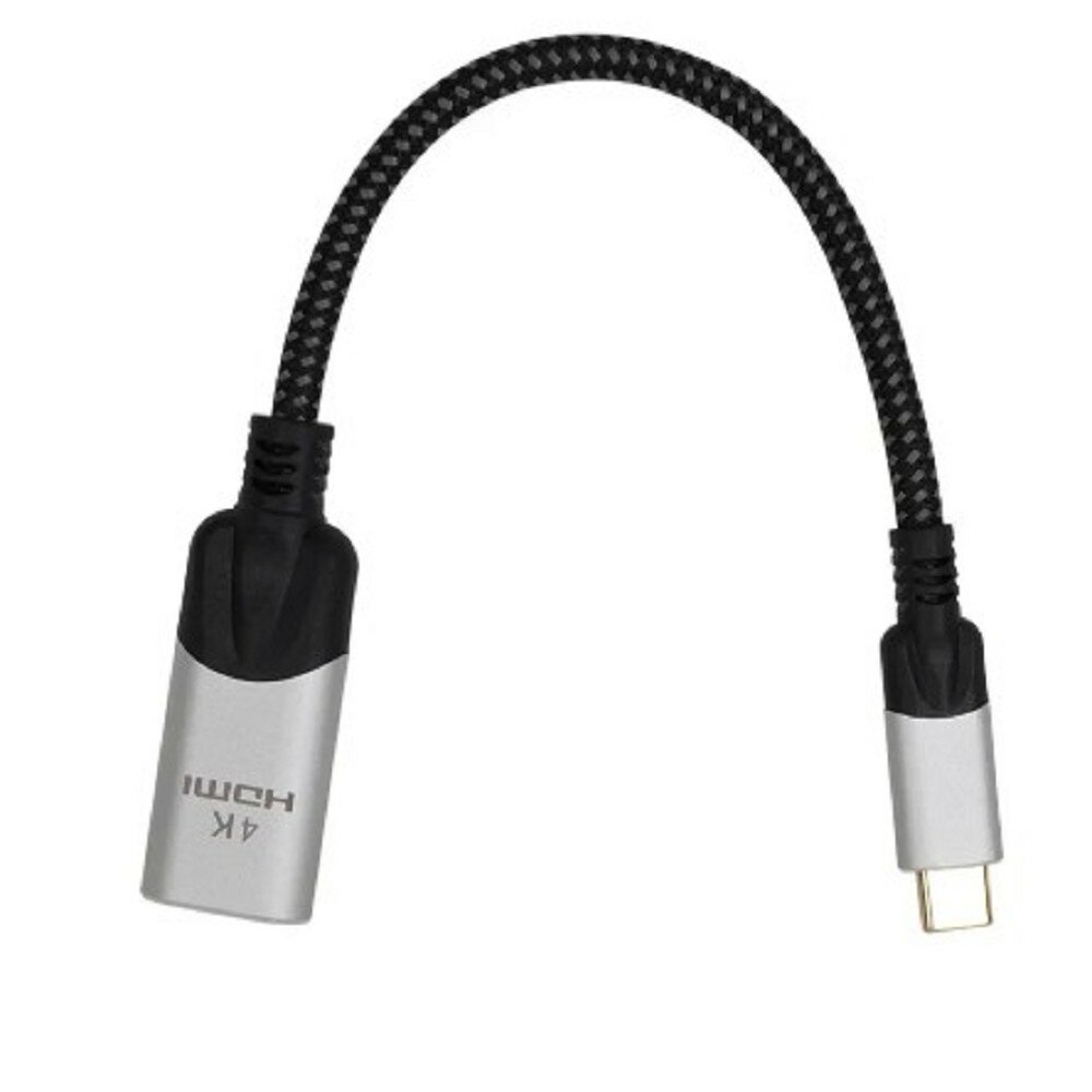 Видеокабель переходник VCOM USB Type-C (male)-HDMI (female) 0.15 м