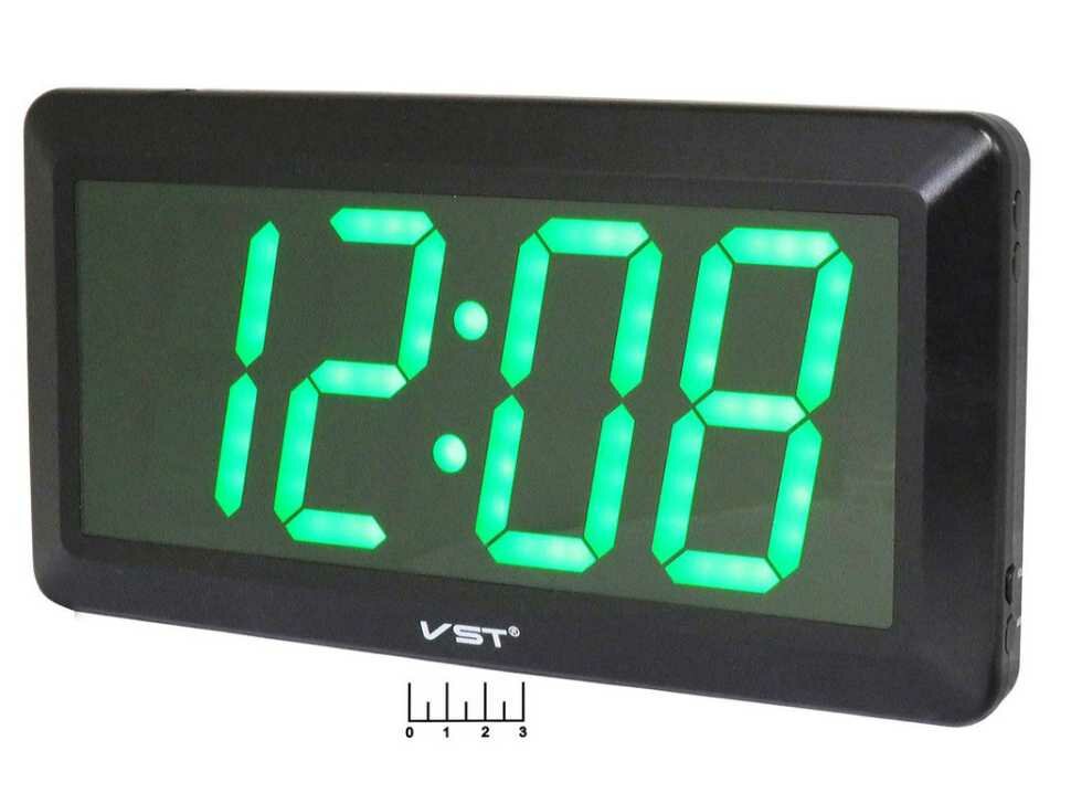 Часы цифровые VST-780-2 ярко зеленые