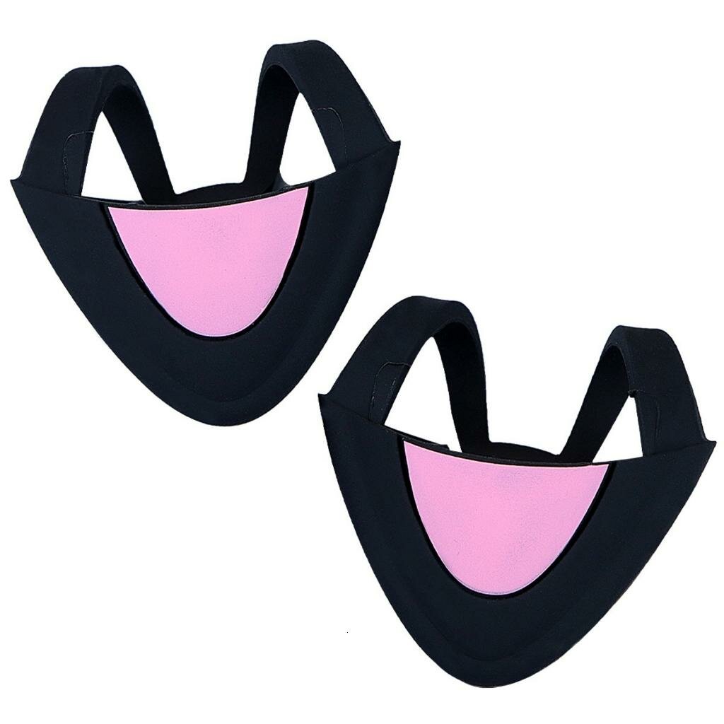 Силиконовые накладки для наушников с ушками кошки, Черный