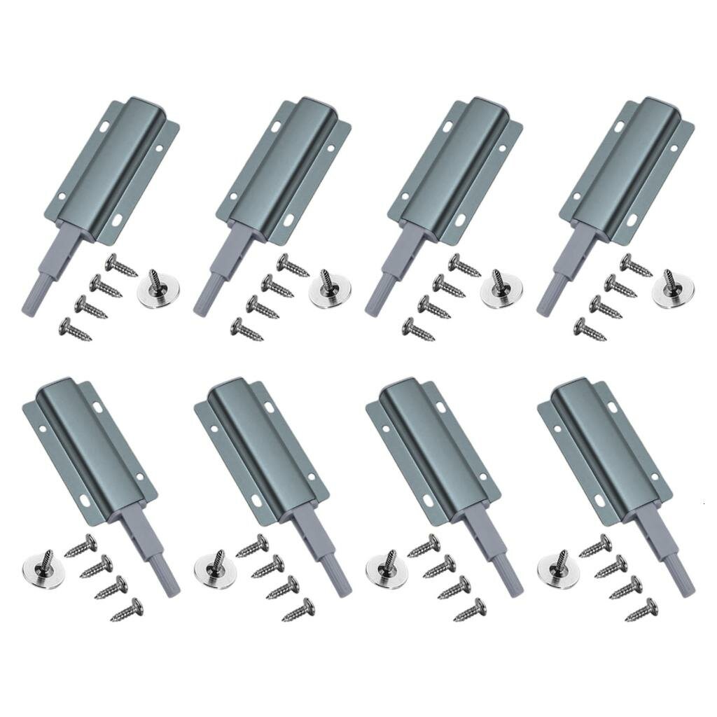 Магнитный механизм открывания для шкафов, 8 шт, Серое звездное небо