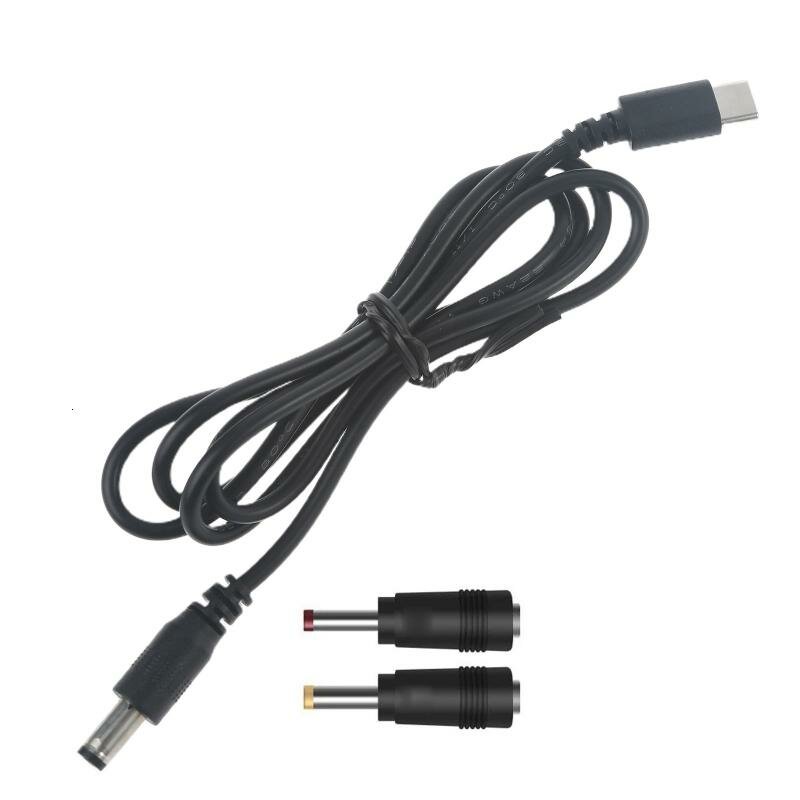 Кабель питания USB Type-C 5,5x2,1 мм, 3,5x1,35 мм, 4,0x1,7 мм, 12 В, 1m