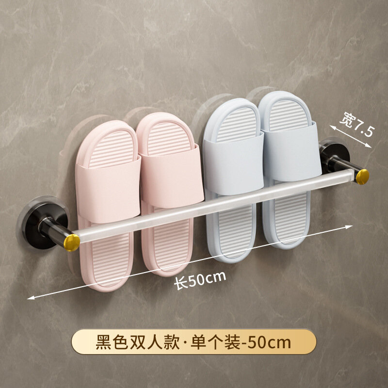 Акриловая полка для тапочек в ванной, настенная, без необходимости сверления, органайзер для обуви на стене ванной или за дверью унитаза