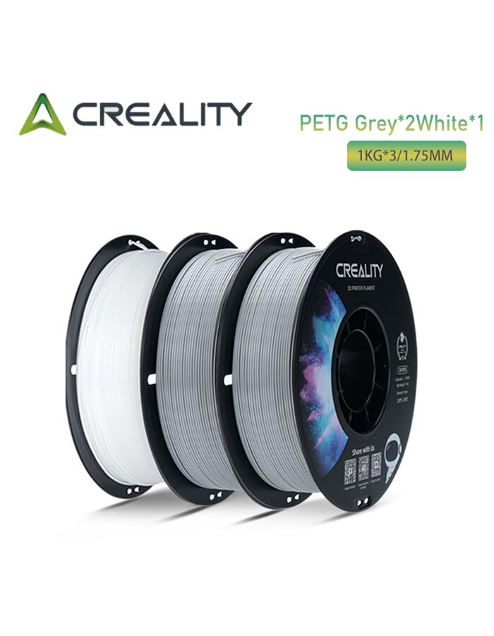 Филамент CREALITY CR-PETG 1.75мм — низкая усадка, химическая стойкость, оригинал без БФА для FDM-принтеров