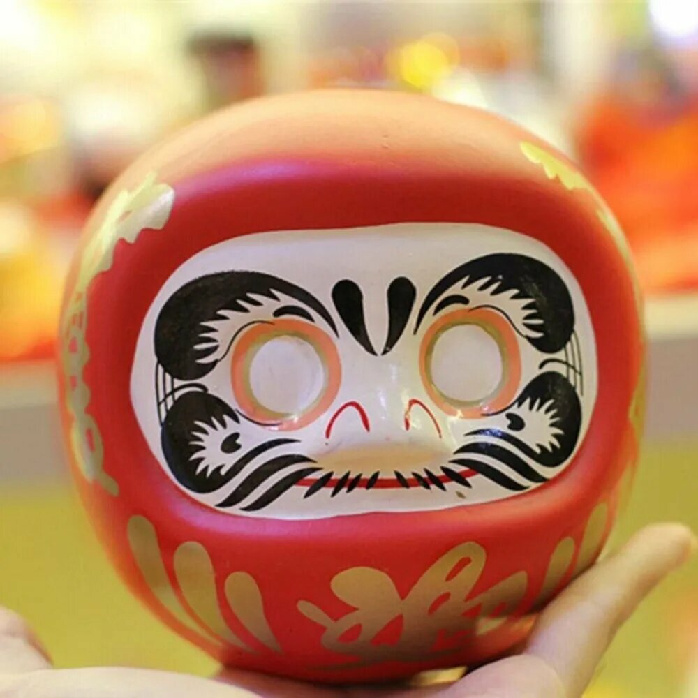 Японская керамическая кукла Дарума Lucky Cat Fortune 10x10x10см