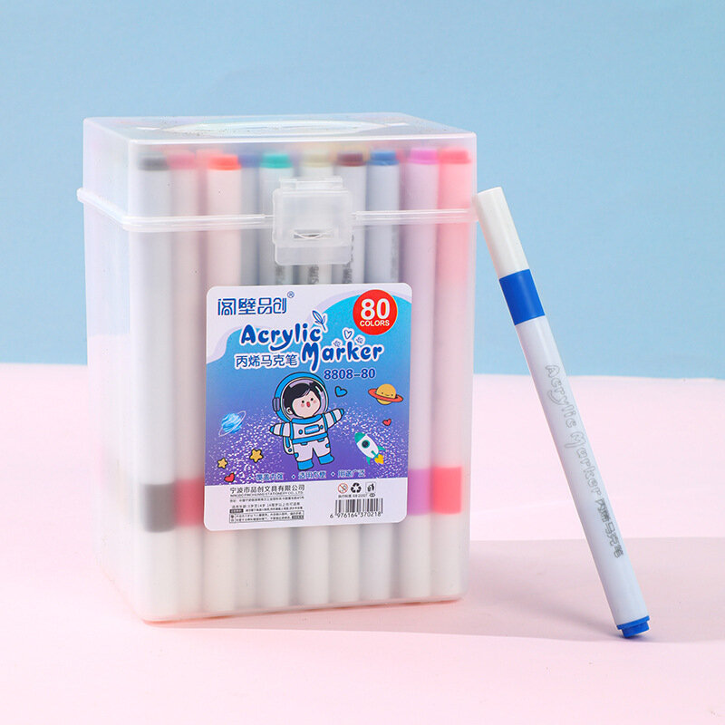 Набор акриловых маркеров для учеников начальной школы, специальные художественные ручки для детей, граффити акварельные ручки, многослойные и непрозрачные