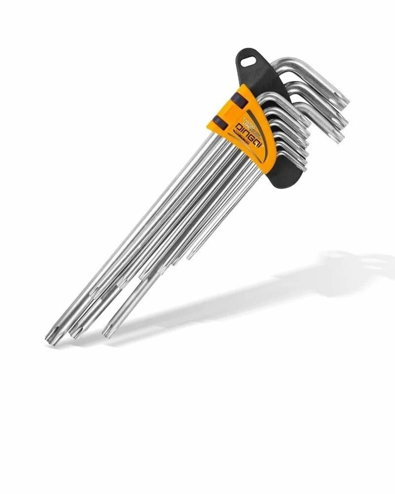 Набор длинных шестигранных TORX ключей DINGQI 9 шт 17125A