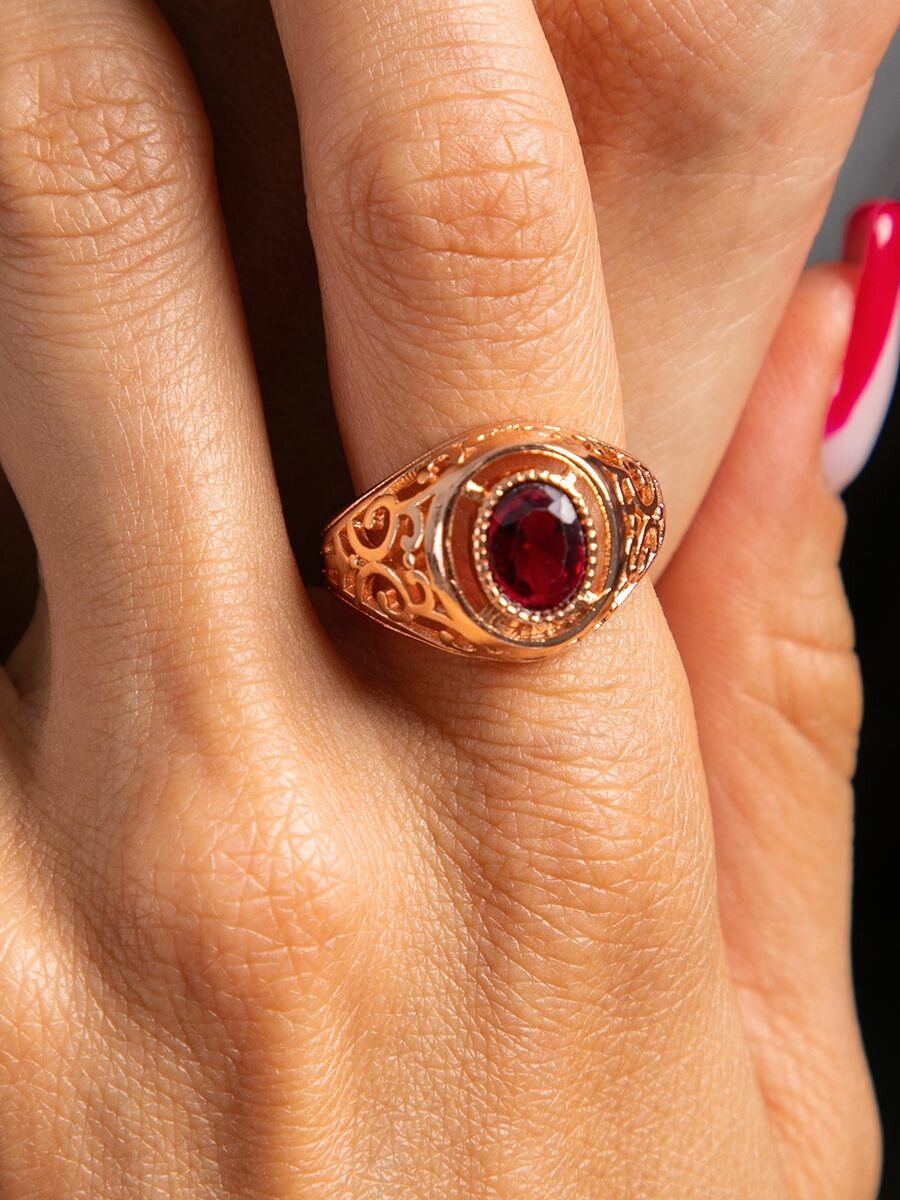 Кольцо, искусственный камень