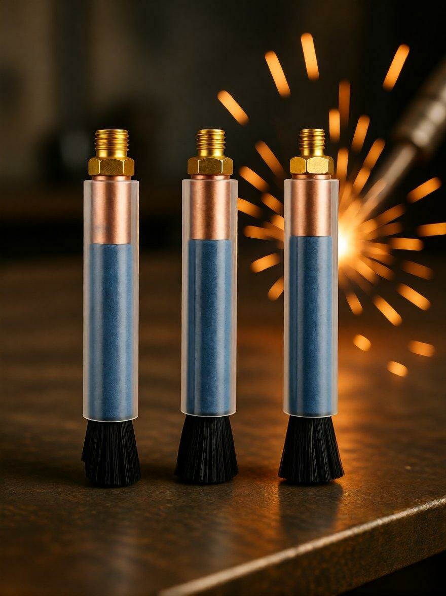 Щетка сварочная латунная 6/8/10 мм, 3 шт.