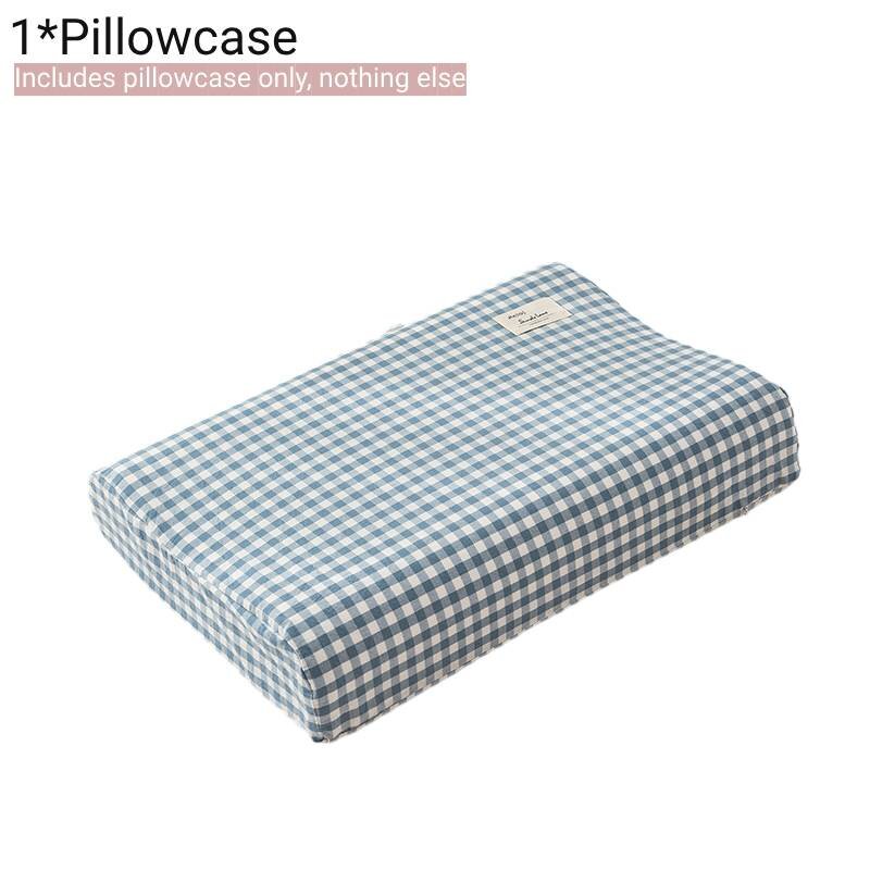 Гипоаллергенный чехол для подушки из хлопкового латекса 50x30 см, мягкий и приятный к коже, для подушки из мемори-фоама, сезонный