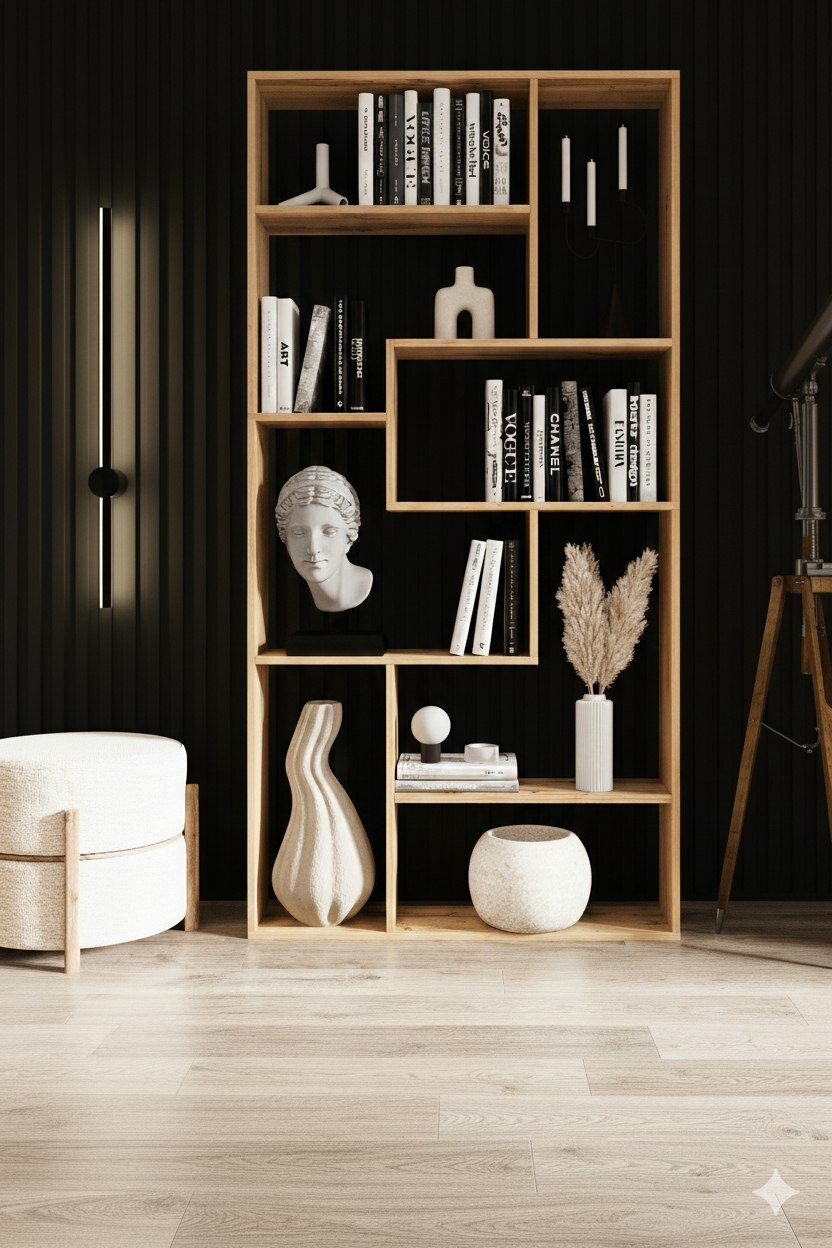 Стеллаж перегородка, напольный Лофт на балкон. Для книг и цветов. 1800х900х210