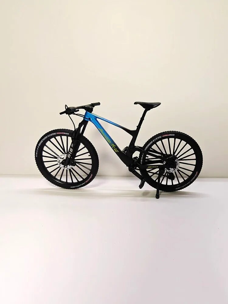 Игрушечный велосипед Mountain Bicycle, масштаб 1:8, синий/черный — фото 1
