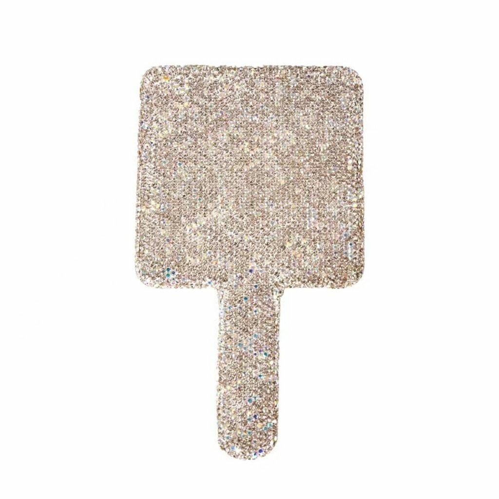 Зеркало ручное, Белый - Квадратный