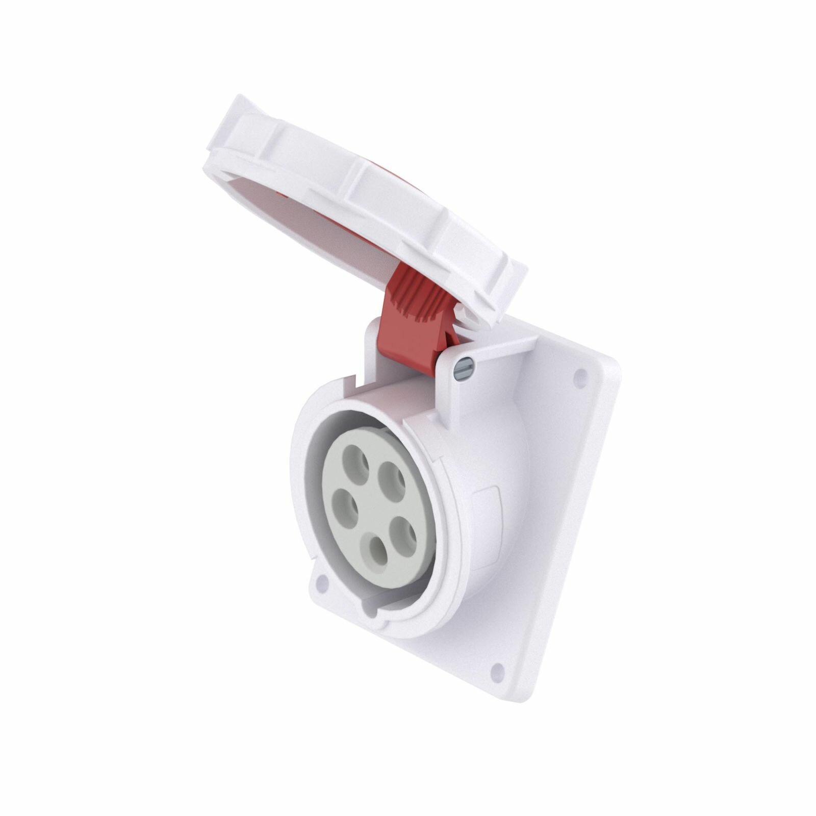 Розетка DKC скрытая с наклоном, IP67, 32А, 3P+E+N, 400В