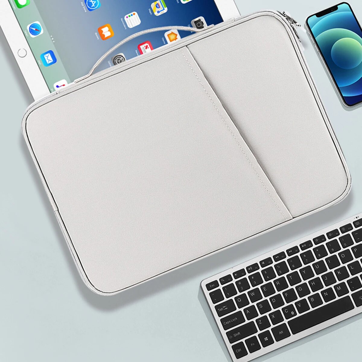 Стильный чехол для планшета 10-13" iPadBagYX6661-Gray