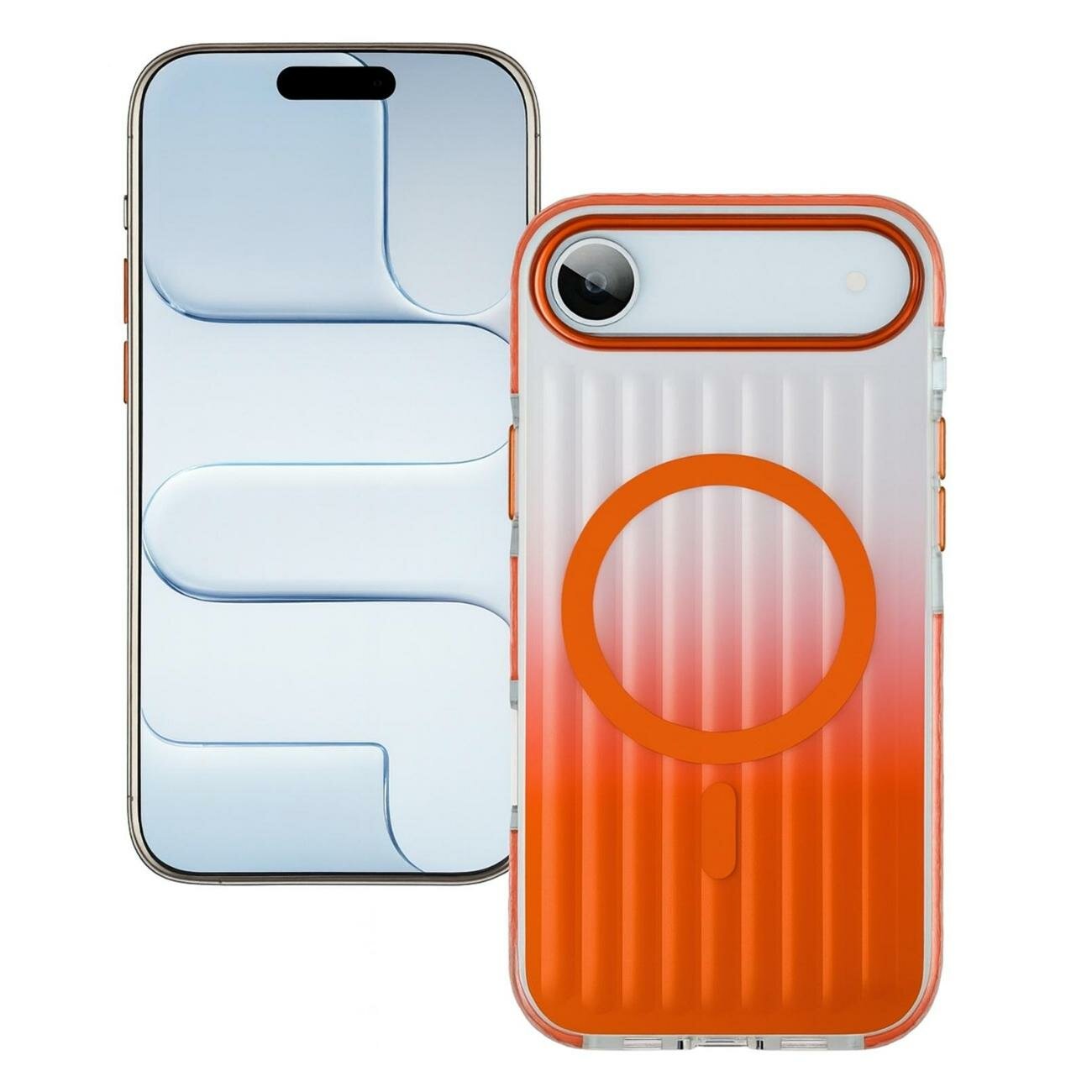 Чехол накладка iPhone 17 Air Gurdini Ocean Case Transparent Orange