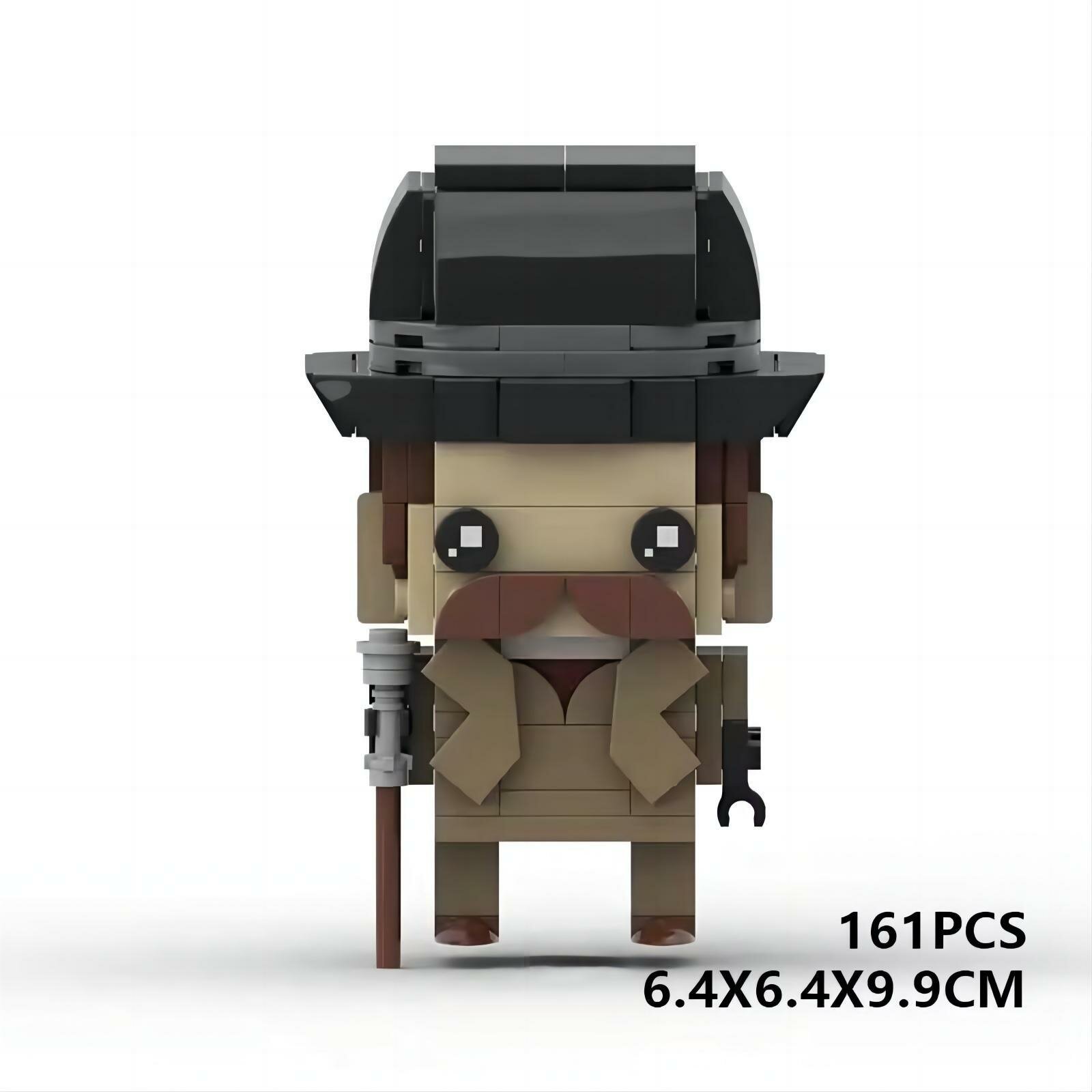 Творческая сборка куклы MOC, строительные блоки из мелких частиц, Шерлок Холмс, детская модель, кирпич, подарок