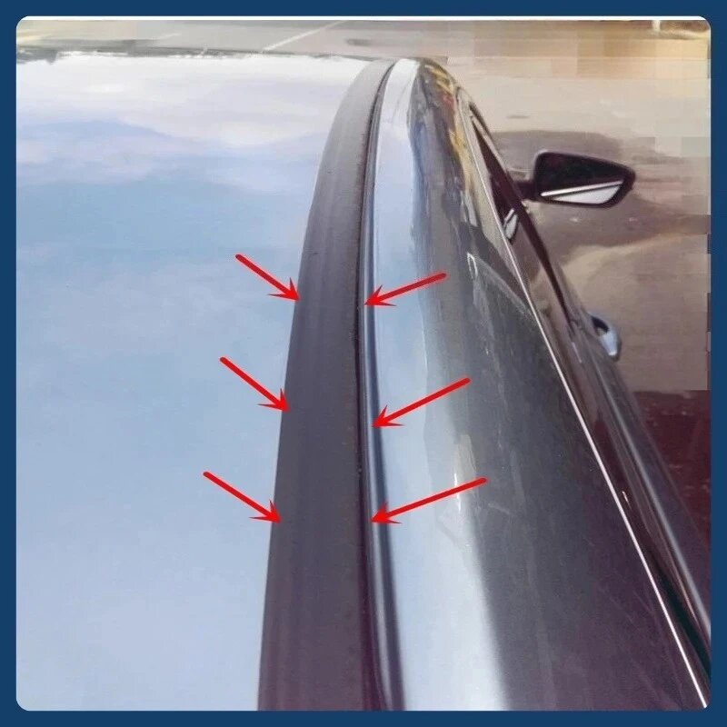 Резиновая накладка на крышу автомобиля для HONDA Fit 2009-2014, седан, 4-дверный, стайлинговые молдинги, замена 74316-TF0-003 (левая), 74306-TF0-003 (правая) Left and Right