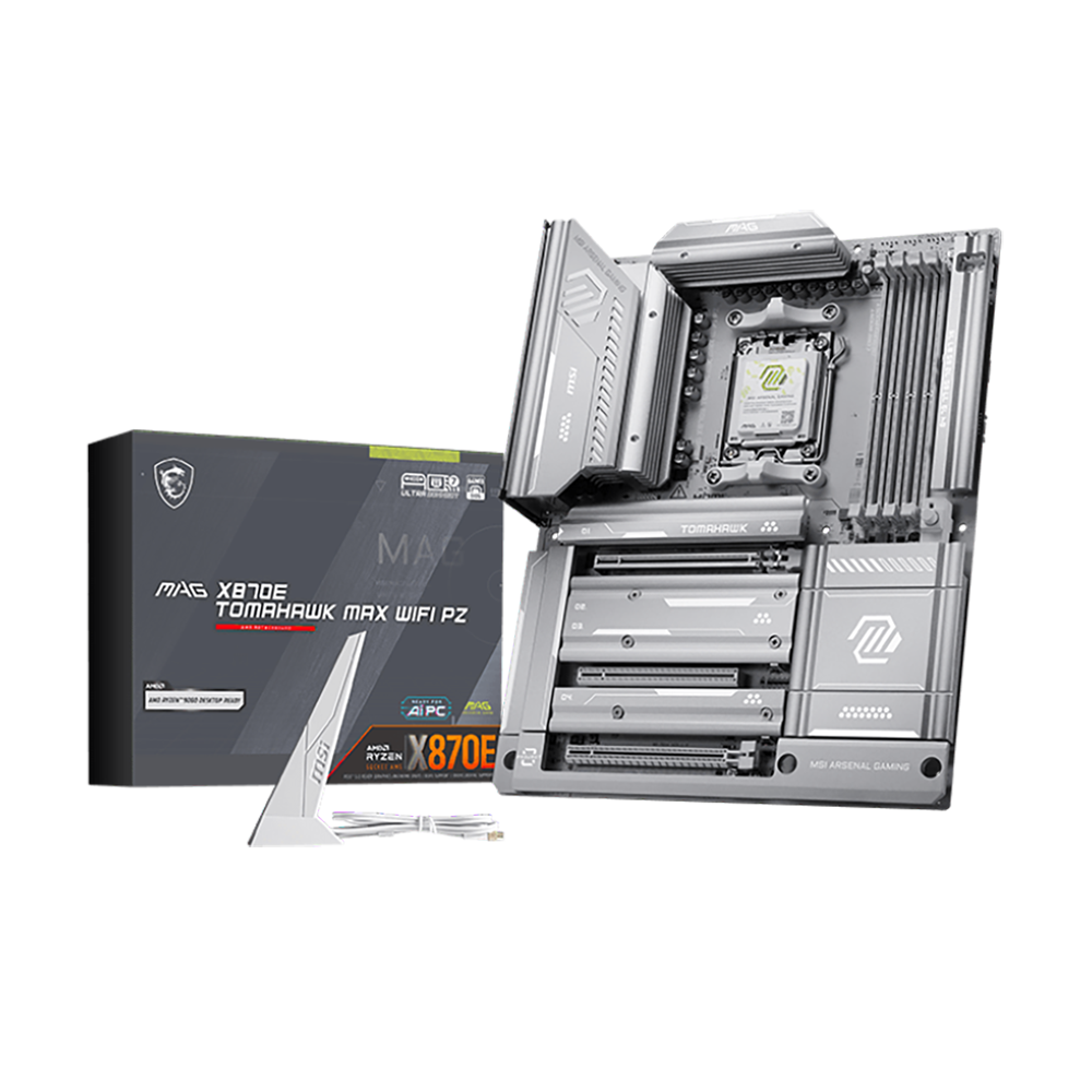 Материнская плата MSI MAG X870E TOMAHAWK MAX WIFI PZ, AM5, AMD X870E, ATX, RTL (MAG X870E TOMAHAWK MAX WIFI PZ)