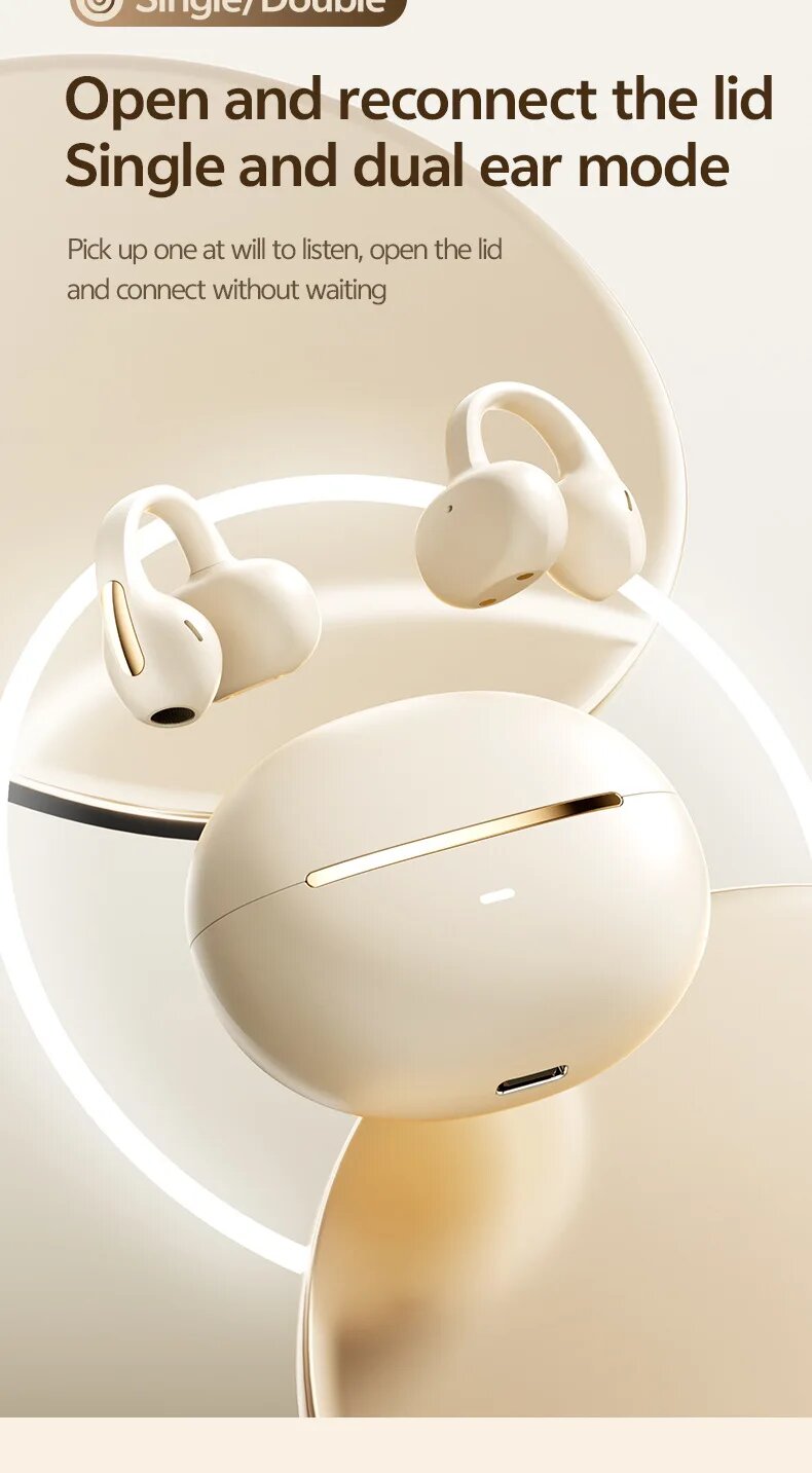 Sony M136 Беспроводные наушники с костной проводимостью beige