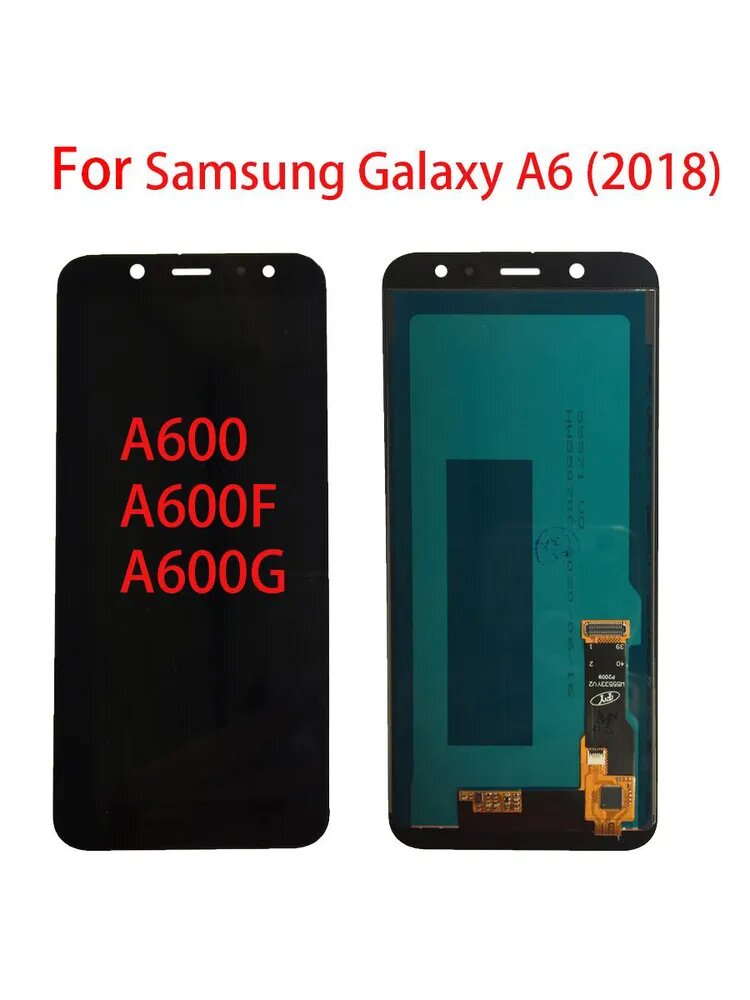 TFT Дисплей на Samsung Galaxy A6 2018 A600F в сборе с тачскрином Черны