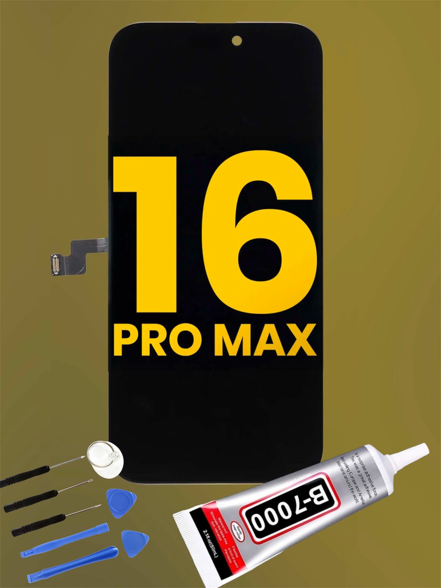 Дисплей для iPhone 16 Pro Max с тачскрином + клей