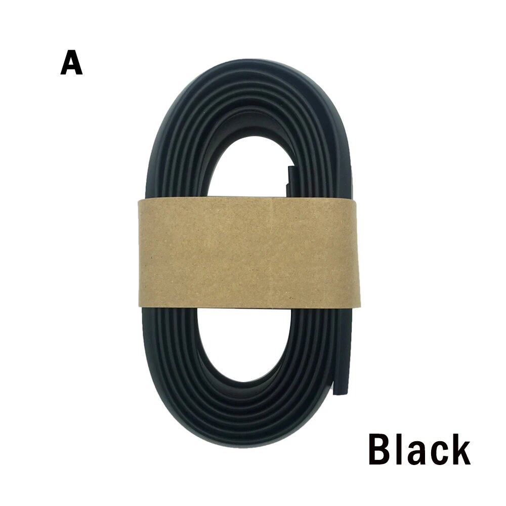 Наклейки в виде губ на бампер, резиновая накладка для переднего бампера, 2,5 м Black