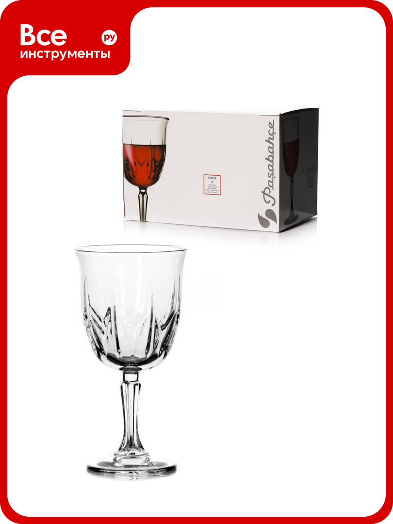 Бокал Pasabahce PSB д/вина 415 мл 6 шт. Карат 440149