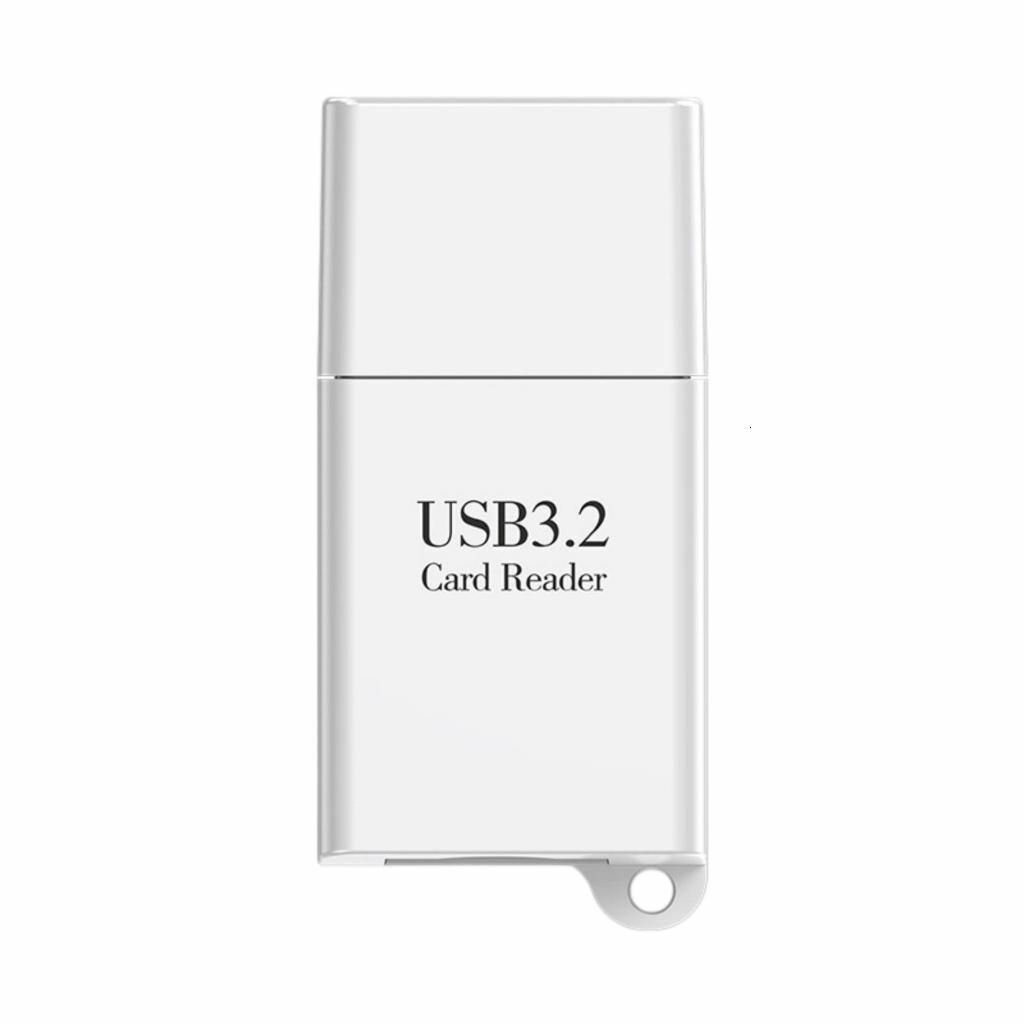 USB A TF Card Reader 200MB/s, Белый - USB A3.2