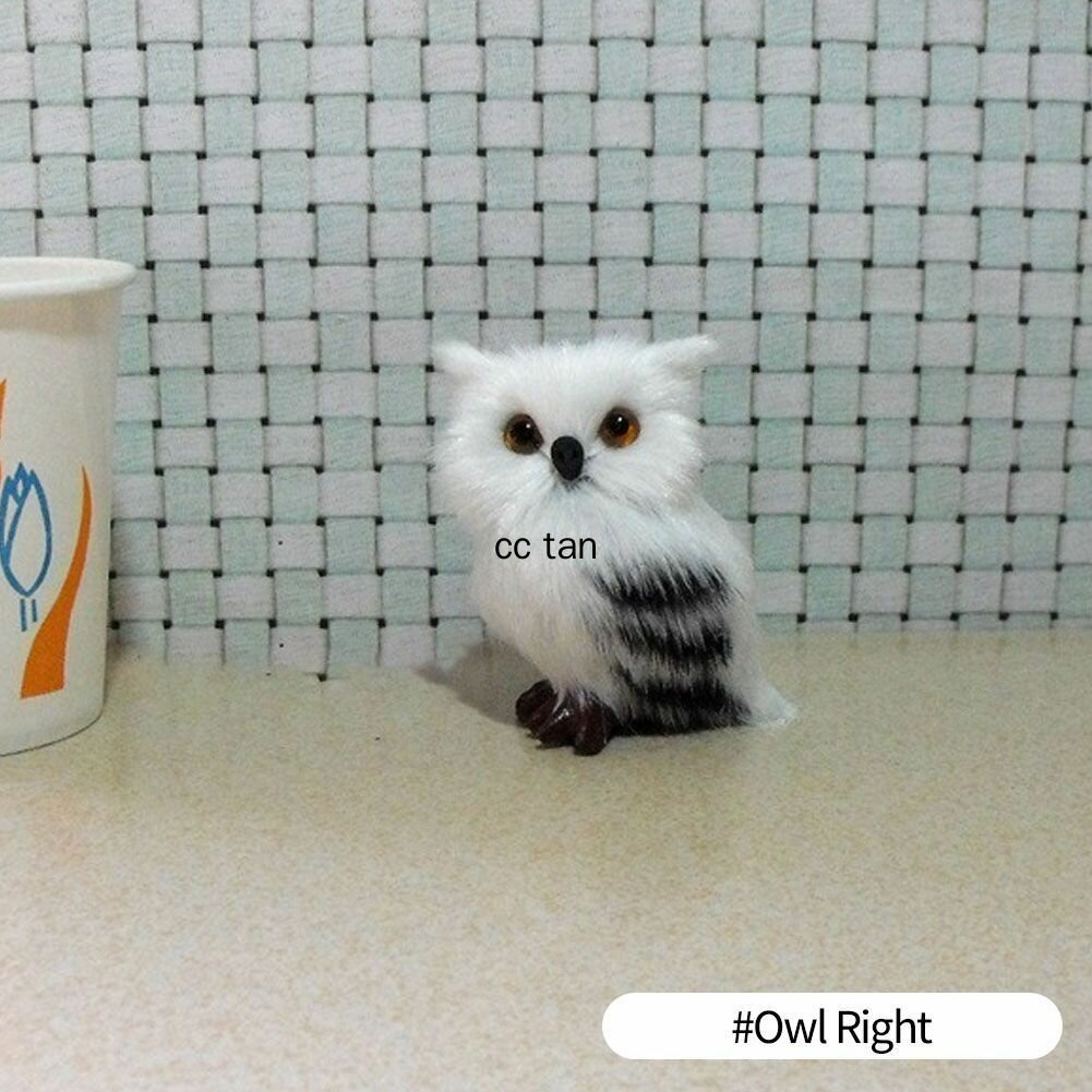 Плюшевые модели: кошка, кролик, лиса, сова - игрушки-подарки детям, декоративные фигурки животных для дома