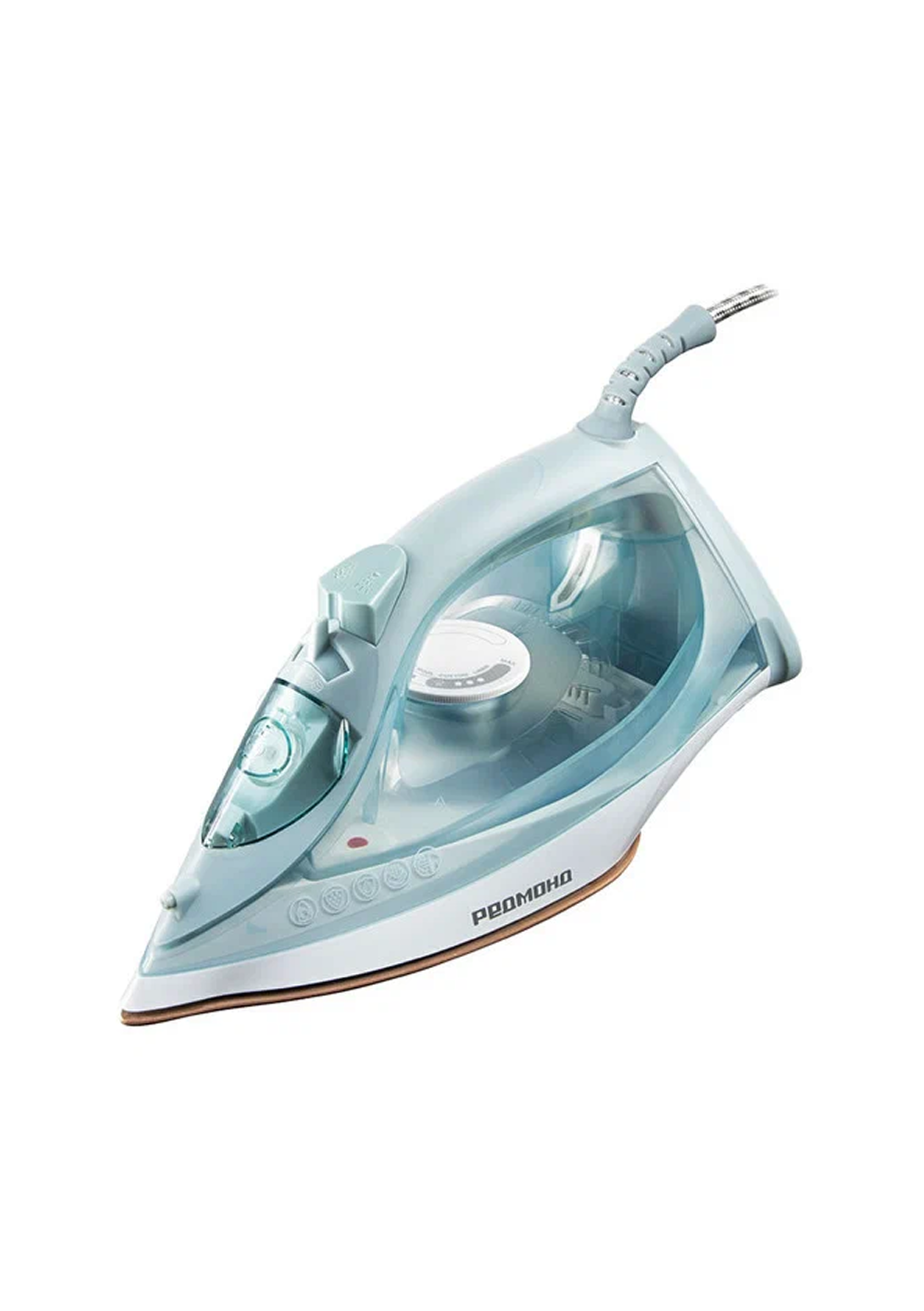 Утюг REDMOND IR1604, бирюзовый, вертикальное отпаривание, самоочистка, 2400 Вт.