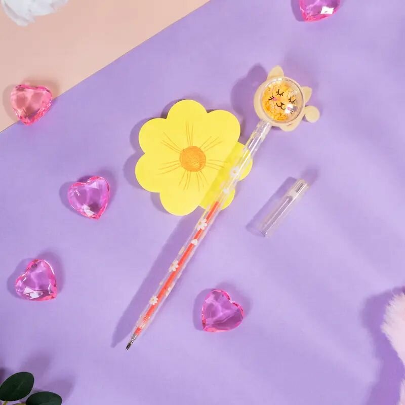 Набор "Мур": стикеры (40 листов) и ручка 19,5х4 см. , очаровательный комплект для записей и маленьких творческих идей