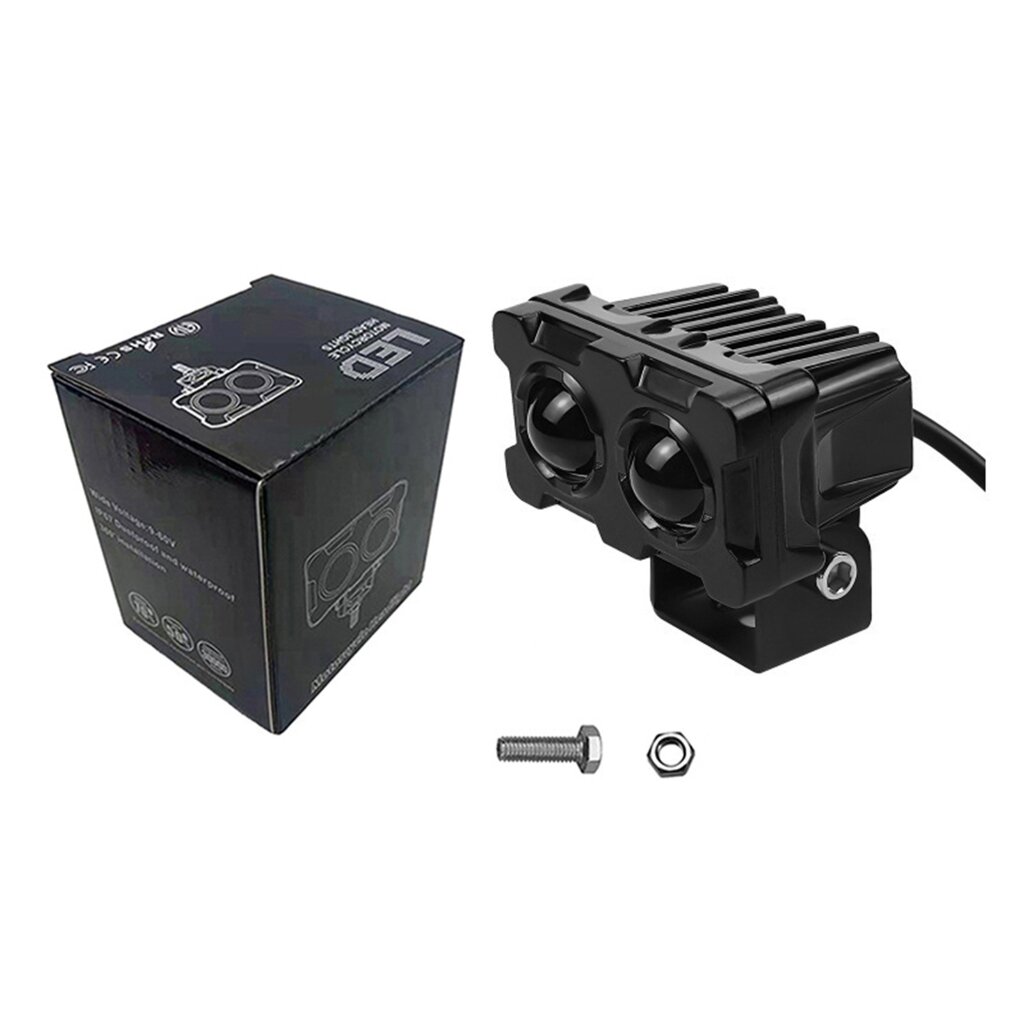 Светодиодная фара для мотоцикла, водонепроницаемый вспомогательный внешний прожектор