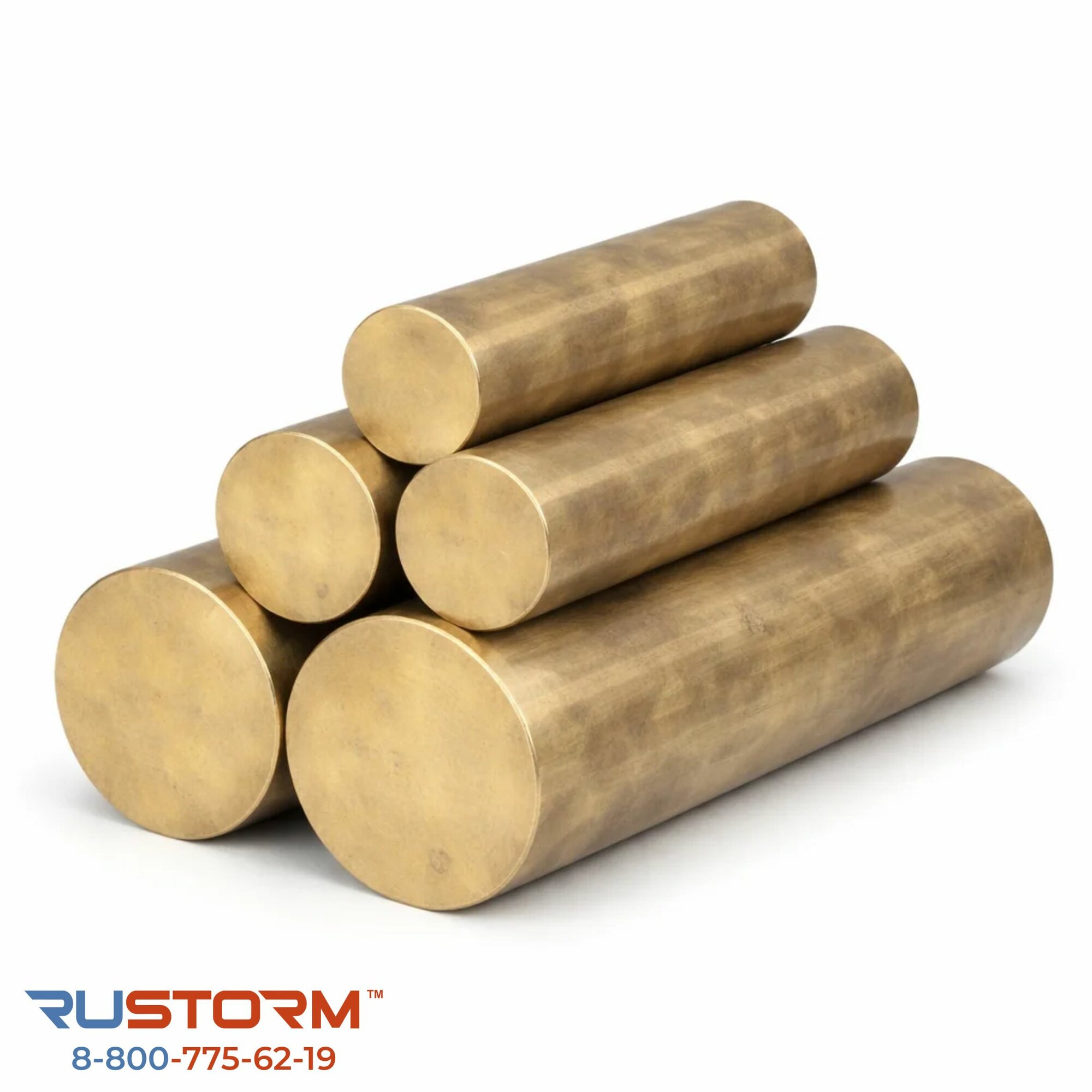 Круг бронзовый 30х50 мм БрАЖ9-4 заготовка (пруток, стержень)