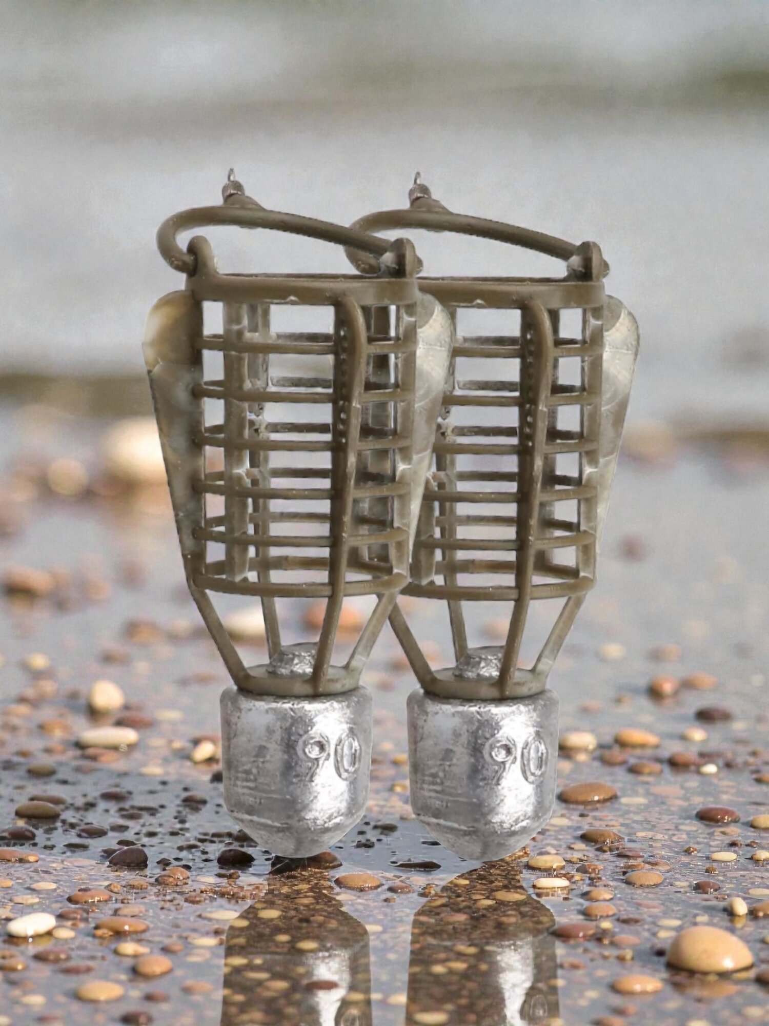 Кормушка рыболовная Mitin Пуля, фидерная, для дальнего заброса, 90 г, набор 2 шт.