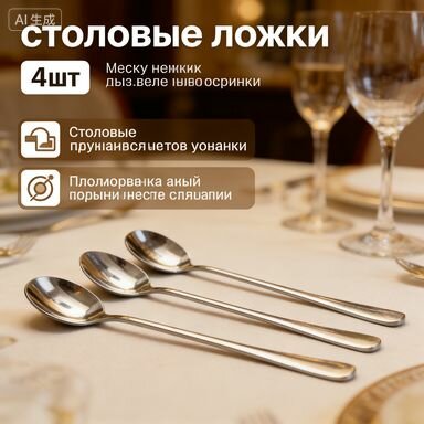 Ложка чайная чайная ложка 4 предм. перламутровый