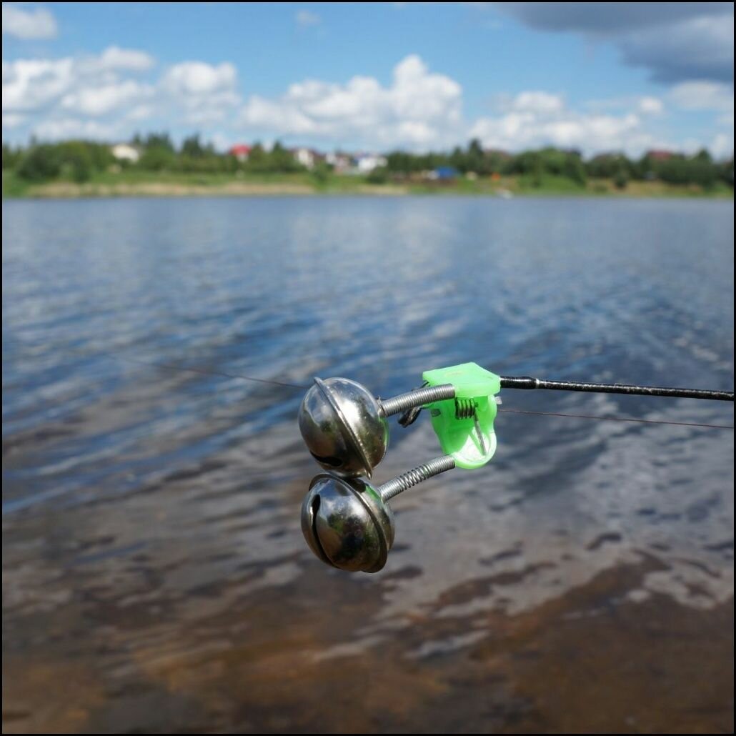 Колокольчик сигнализатор поклёвки бубенчик для рыбалки 10 шт