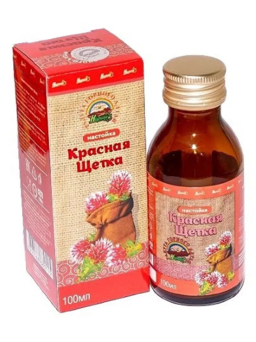 Радуга горного алтая красная щетка настойка 100 мл-2шт.