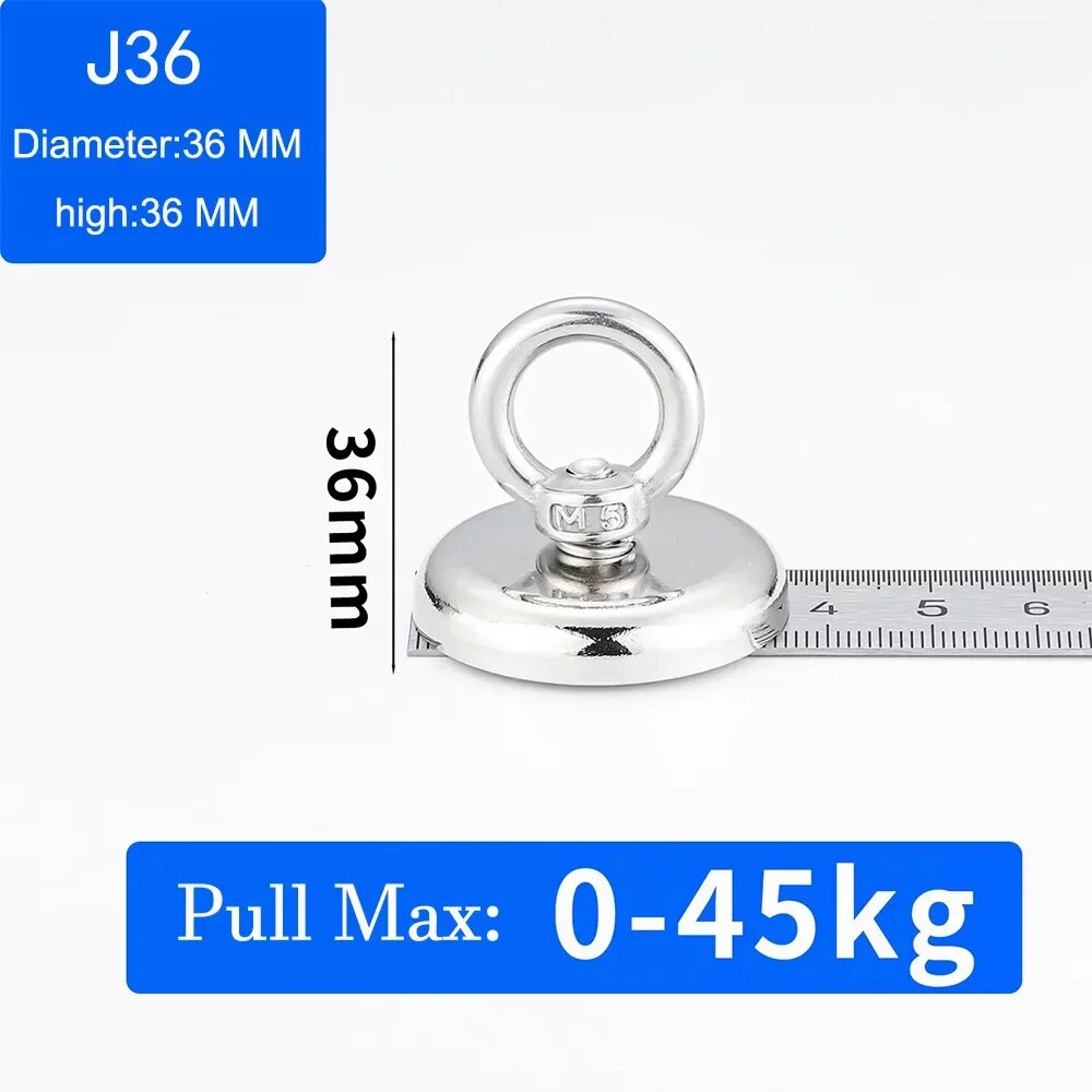 Неодимовые рыболовные магниты Iman Ima J36 Pull Max 45kg