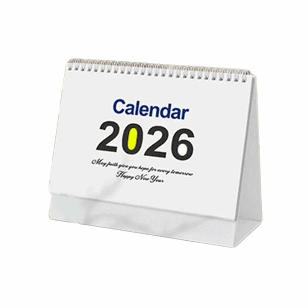 Английский настольный Календарь на 2026 год Простой Креативный Календарь Заметок По Расписанию на Рабочем Столе-T01