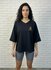 Туника спортивная, размер OVERSIZE, черный