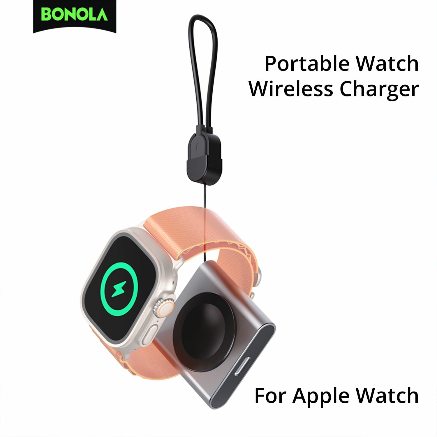 Зарядка для Apple Watch Кабель для часов Apple / Зарядное устройство для смарт-часов, черный