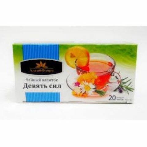 Чайный напиток АлтайФлора девять сил, 20 фильтр-пакетов по 1,5 г