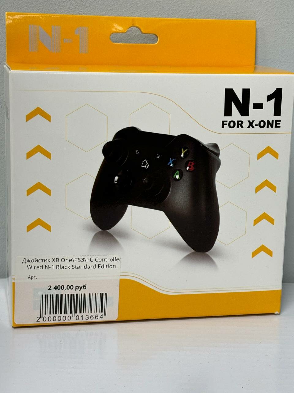 Джойстик XB One\PS3\PC Controller Wired N-1 Black Standard Edition(SPC)