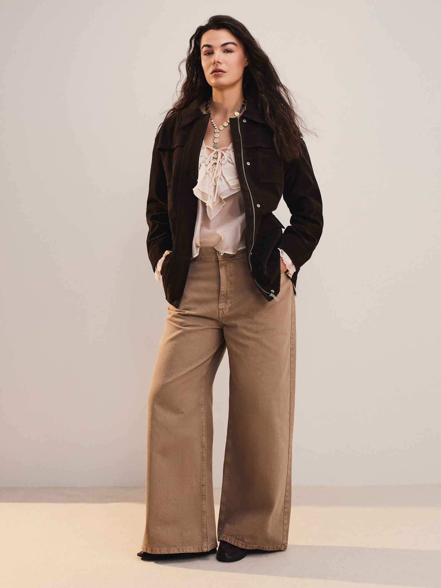 Джинсы широкие большие размеры 