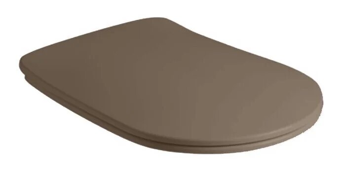 Крышка-сиденье для унитаза Kerasan Nolita 539188 Slim микролифт, коричневый матовый