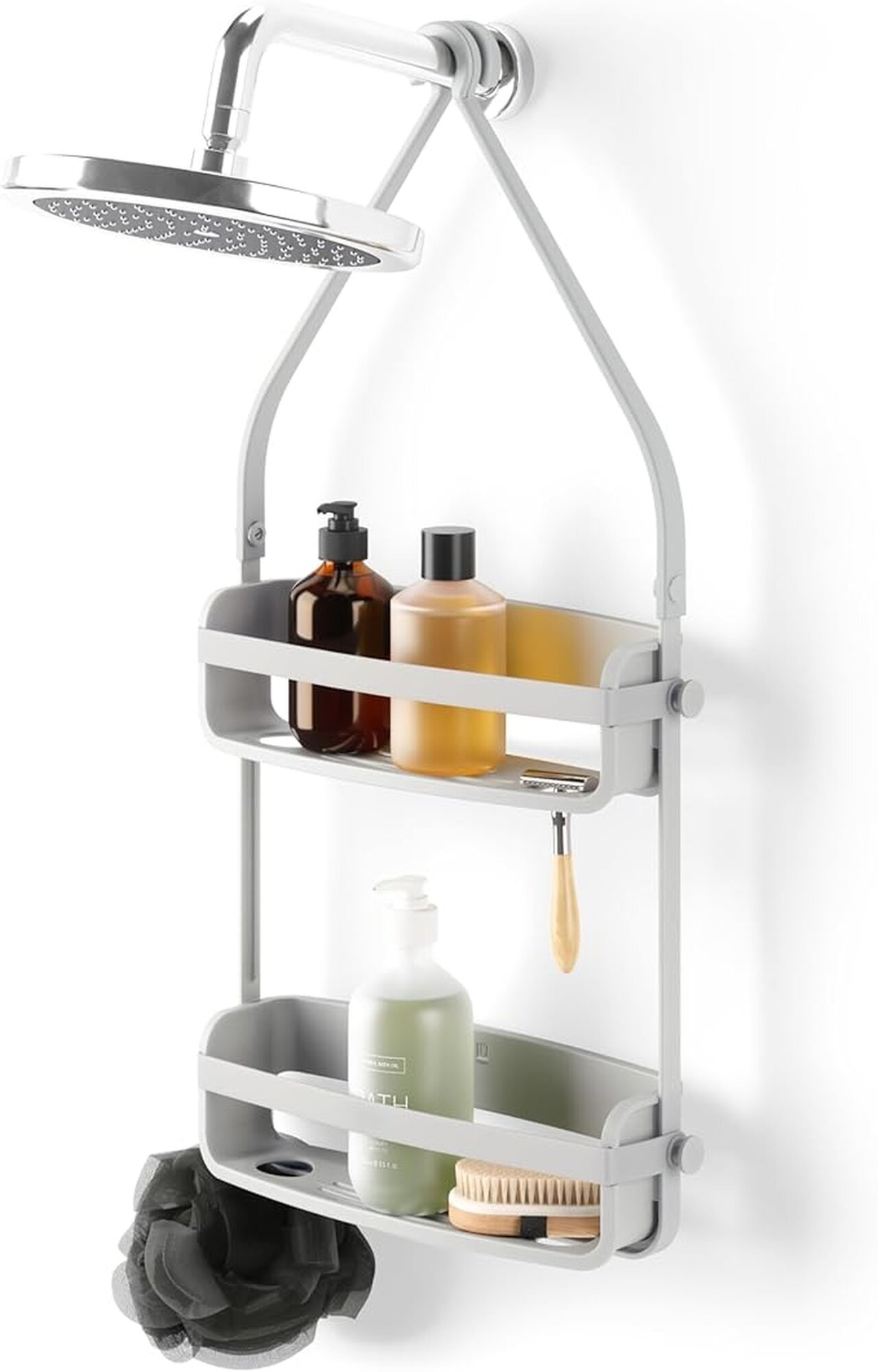 Органайзер для душа Umbra Flex Caddy, размер 66х33х9.9 см, цвет серый, 023460-918