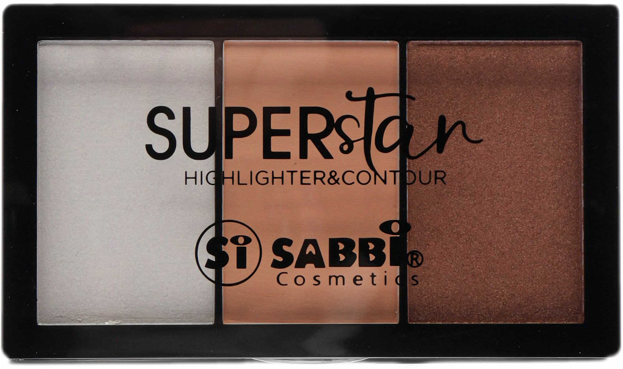 SABBI Хайлайтер + Контуринг 3 Colors Тон 01