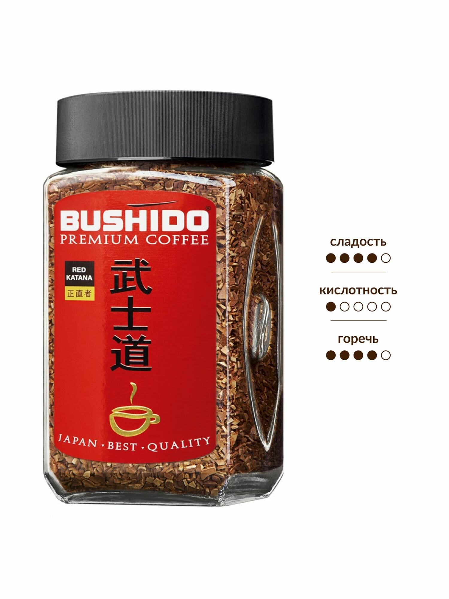 Кофе Bushido Red Katana растворимый сублимированный, 100г